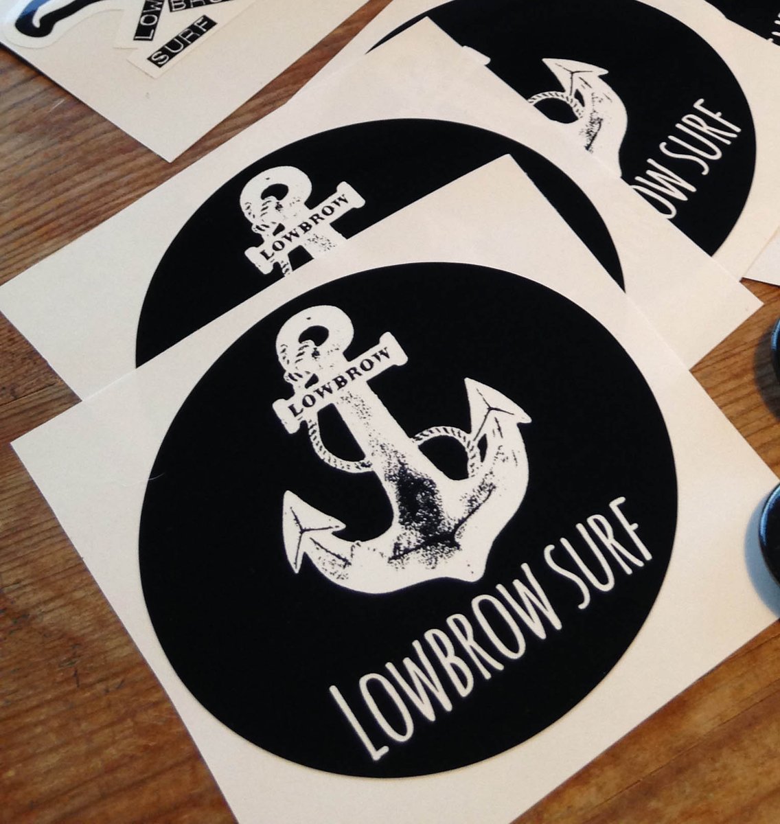 Lowbrow Anchor Sticker | Lowbrow Surf Shop