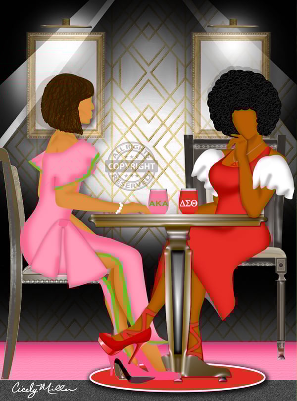 Friends (AKA & DELTA) | Cicely's Jazzy Art