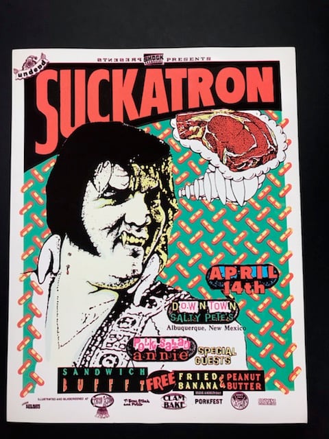 Suckatron- Albuquerque show poster / Steve Lee's Tourist Trap