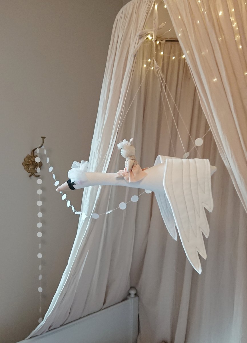 Swan mobile with riding mouse | MiniWinther