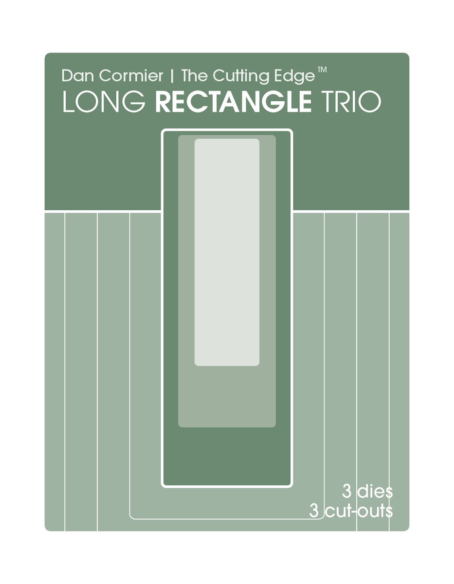Long Rectangle Trio Die Set | The Cutting Edge Store