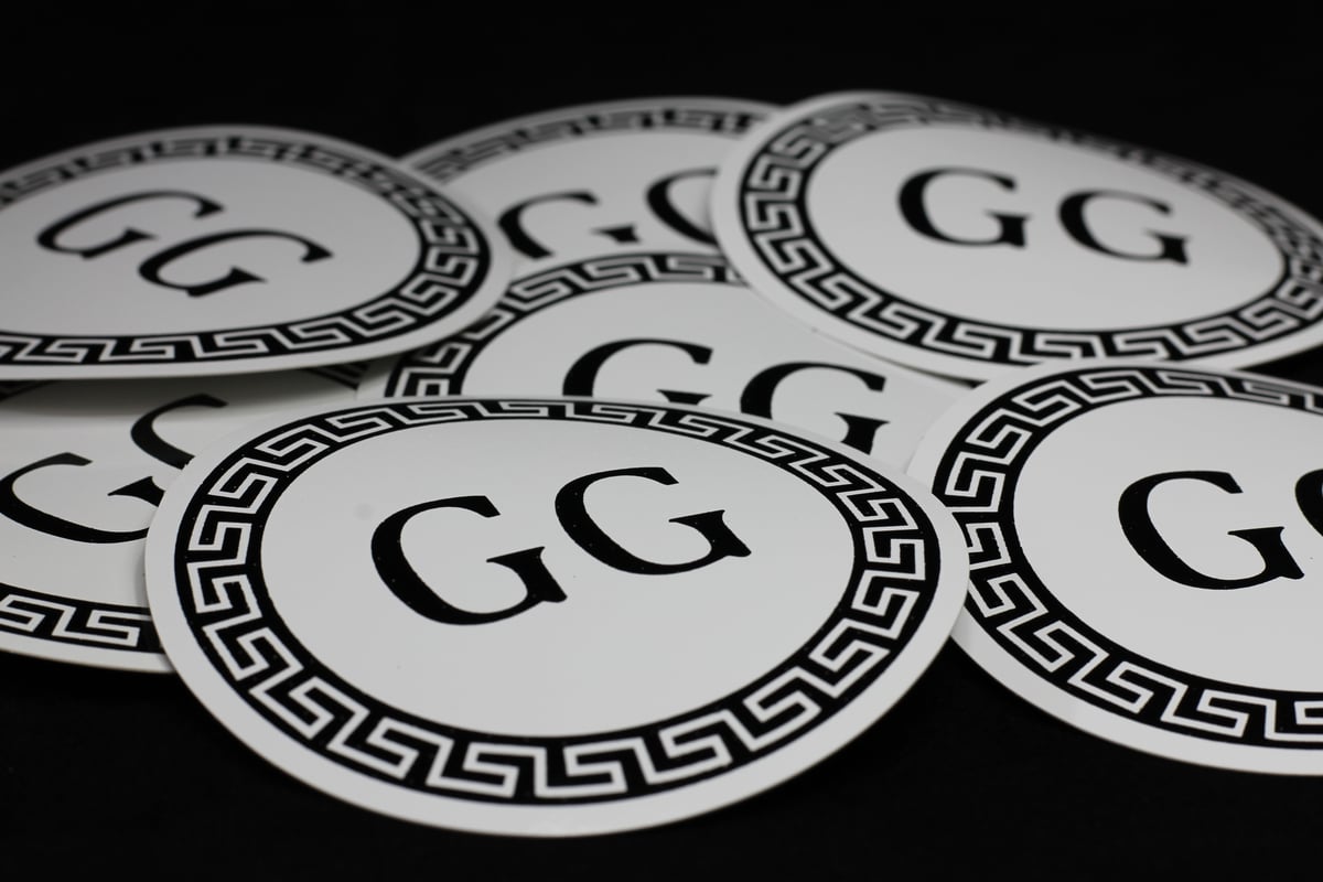 GG Sticker | Greek Glass
