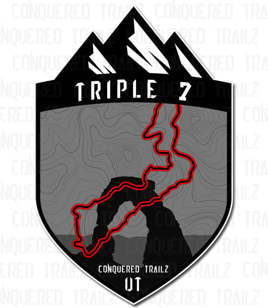 "Triple 7" Trail Badge / Conquered Trailz