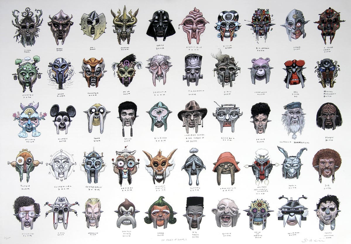 50 Faces of DOOM part 1 SLIGHT DAMAGE | Dan Lish Artworks
