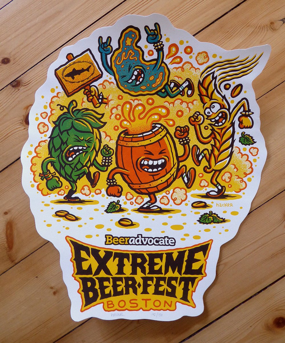 Extreme Beer Fest | Michael Hacker - gig posters, art prints & comics