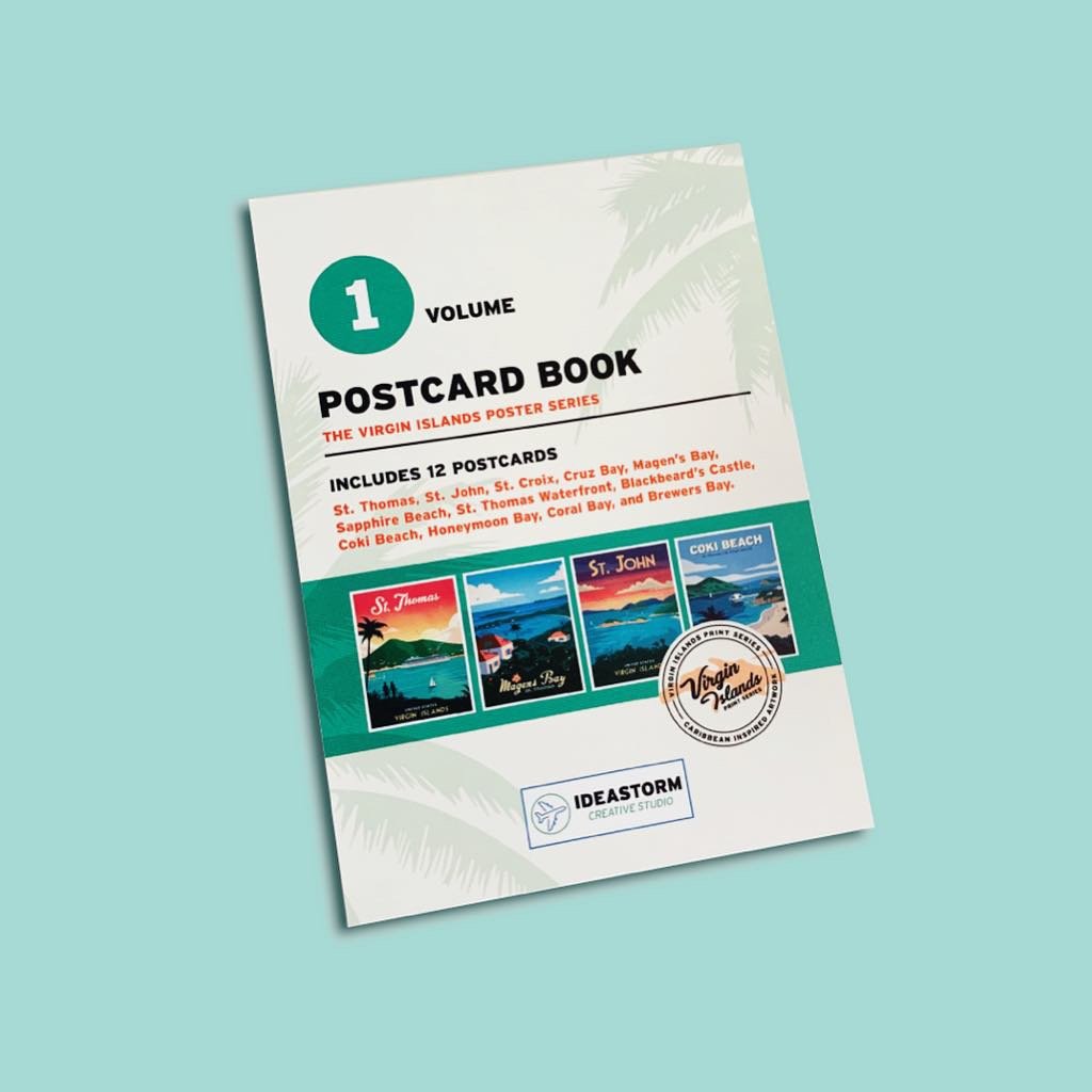 IdeaStorm Studio Store — Virgin Islands Postcard Book