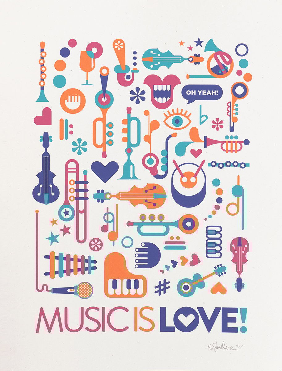 Music Is Love | Handsome Prints
