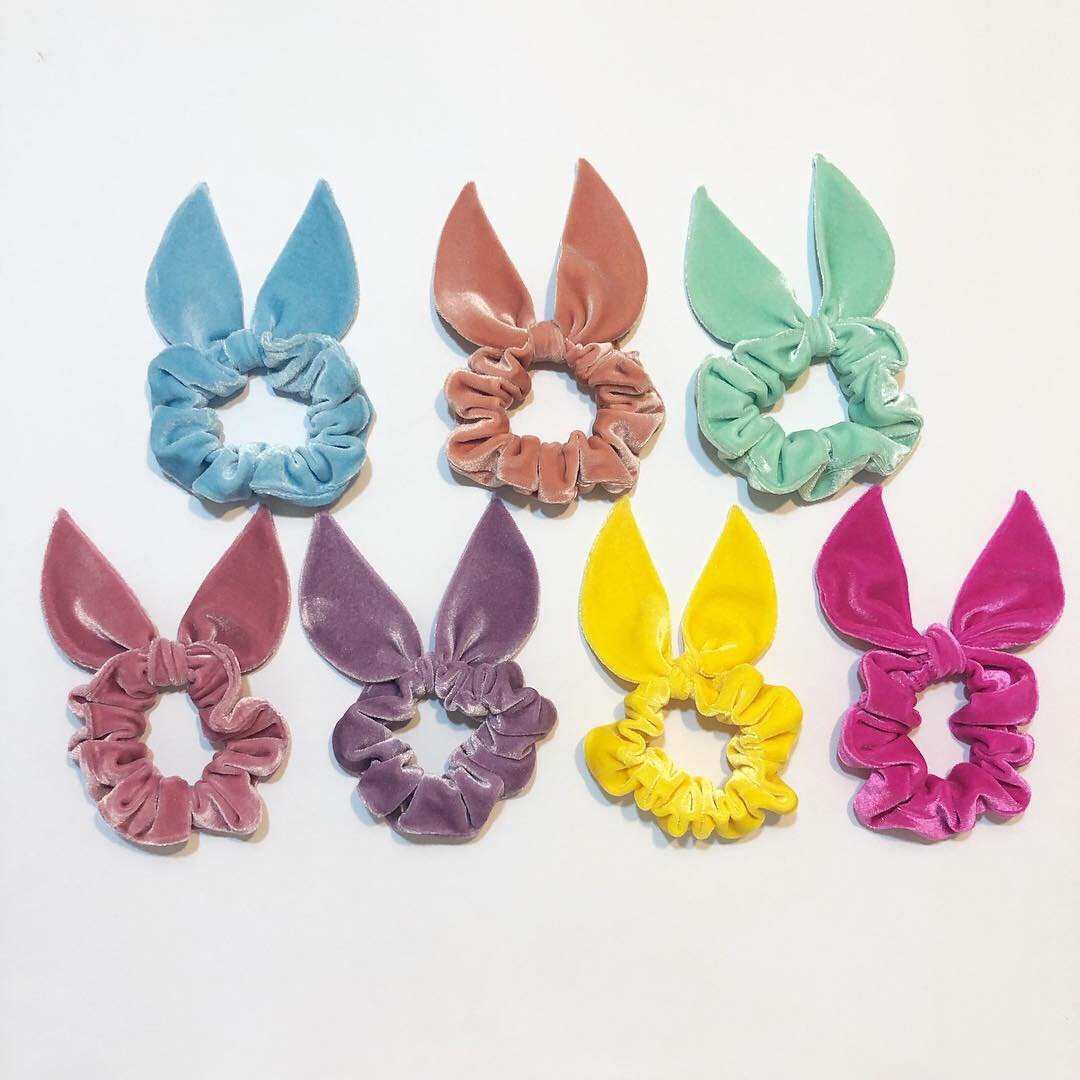 Bunny ear scrunchies | Love_Vero_Bows