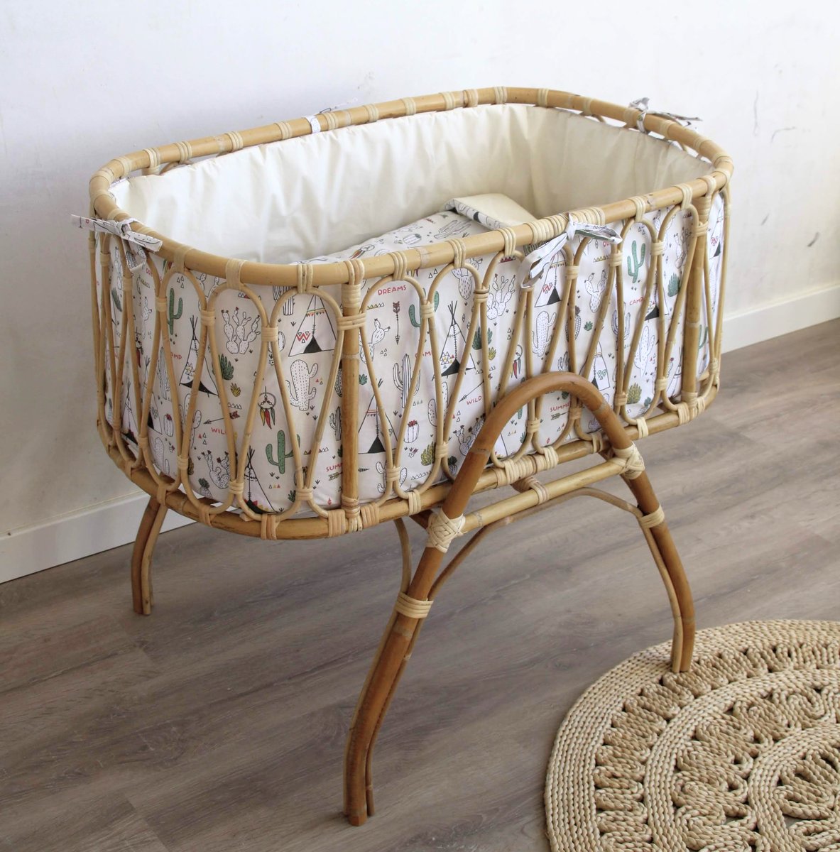 CUNAS, MOISES, CAPAZOS MIMBRE/Rattan Bassinet | coccolihome