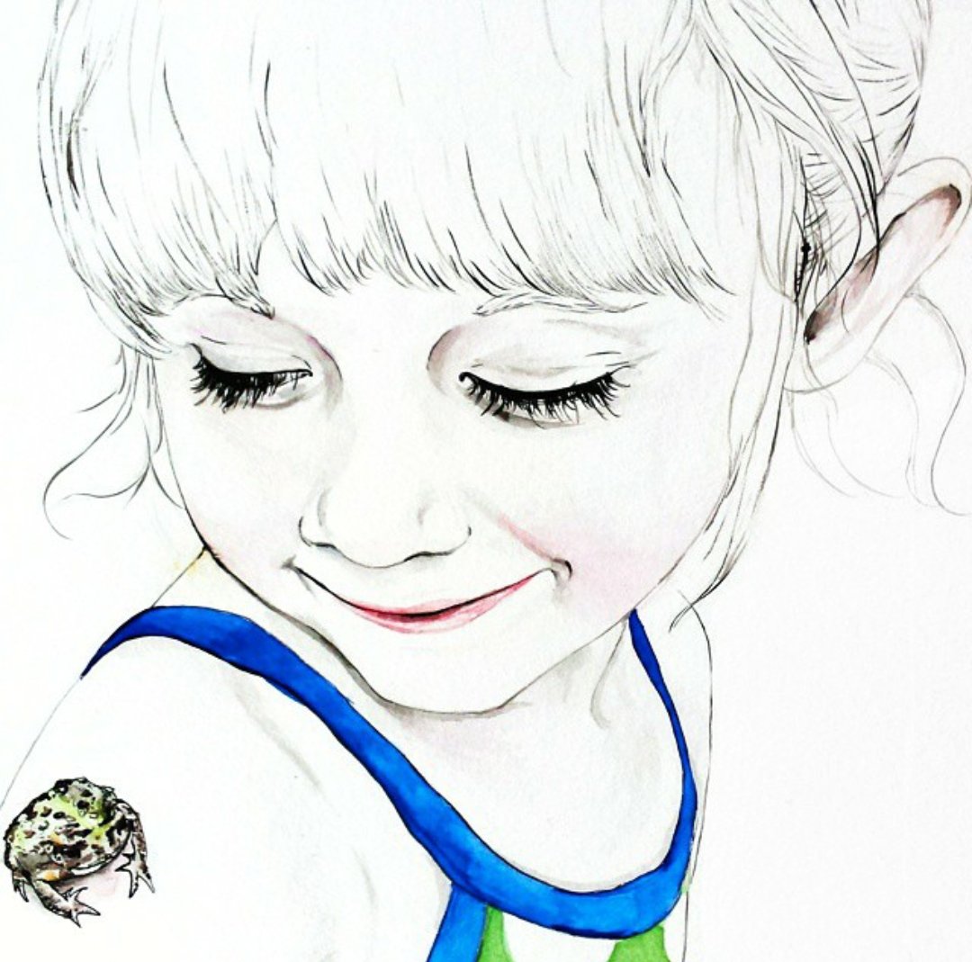 Custom Human Portrait on Paper / Alyssa Capri