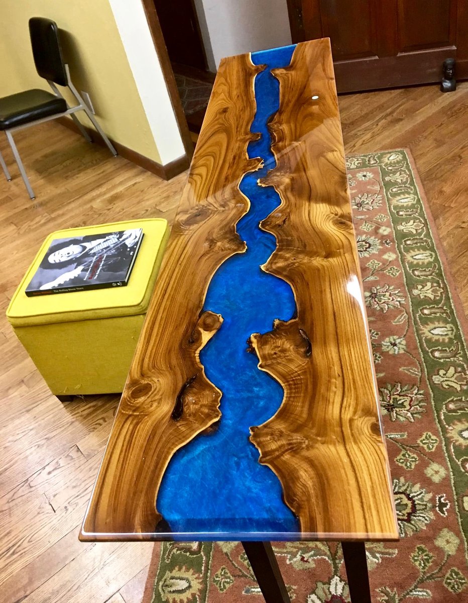 Custom Handmade River Table by Gregory Dean | Healthy Rhythm Art Gallery
