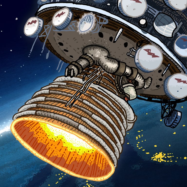 Telstra Tower in Space | Newcastle Productions
