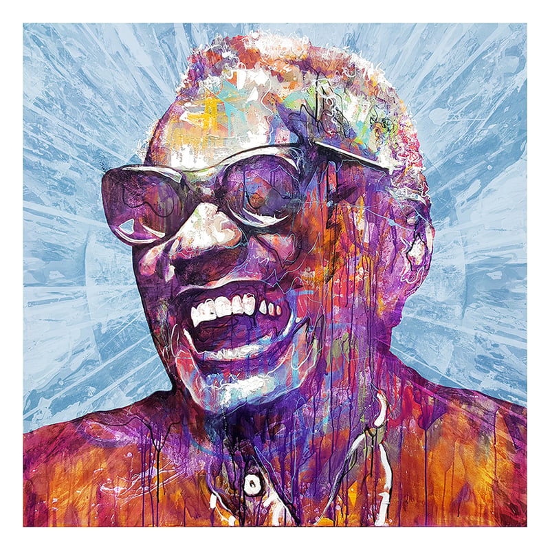 Ray Charles - OPEN EDITION PRINT - FREE WORLDWIDE SHIPPING!!! | DOC ART