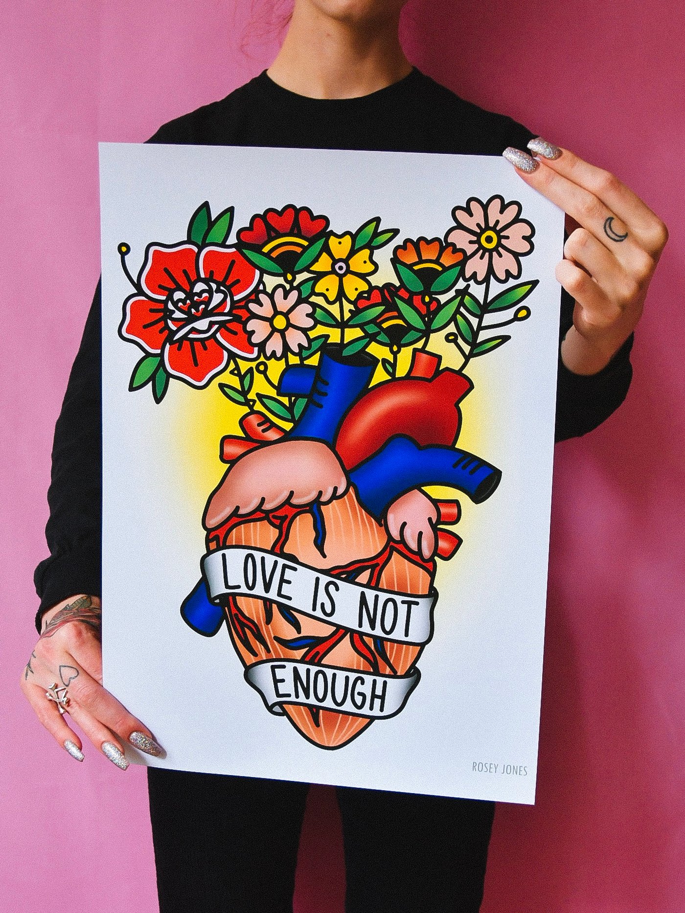 Print Love Is Not Enough | Rosey Jones