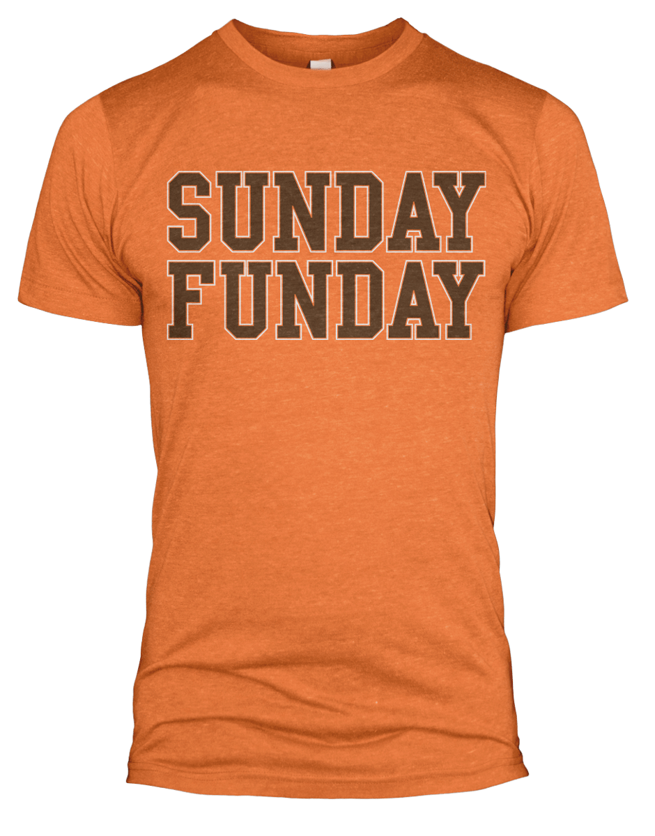 Orange Sunday Funday T-shirt | ilovecle
