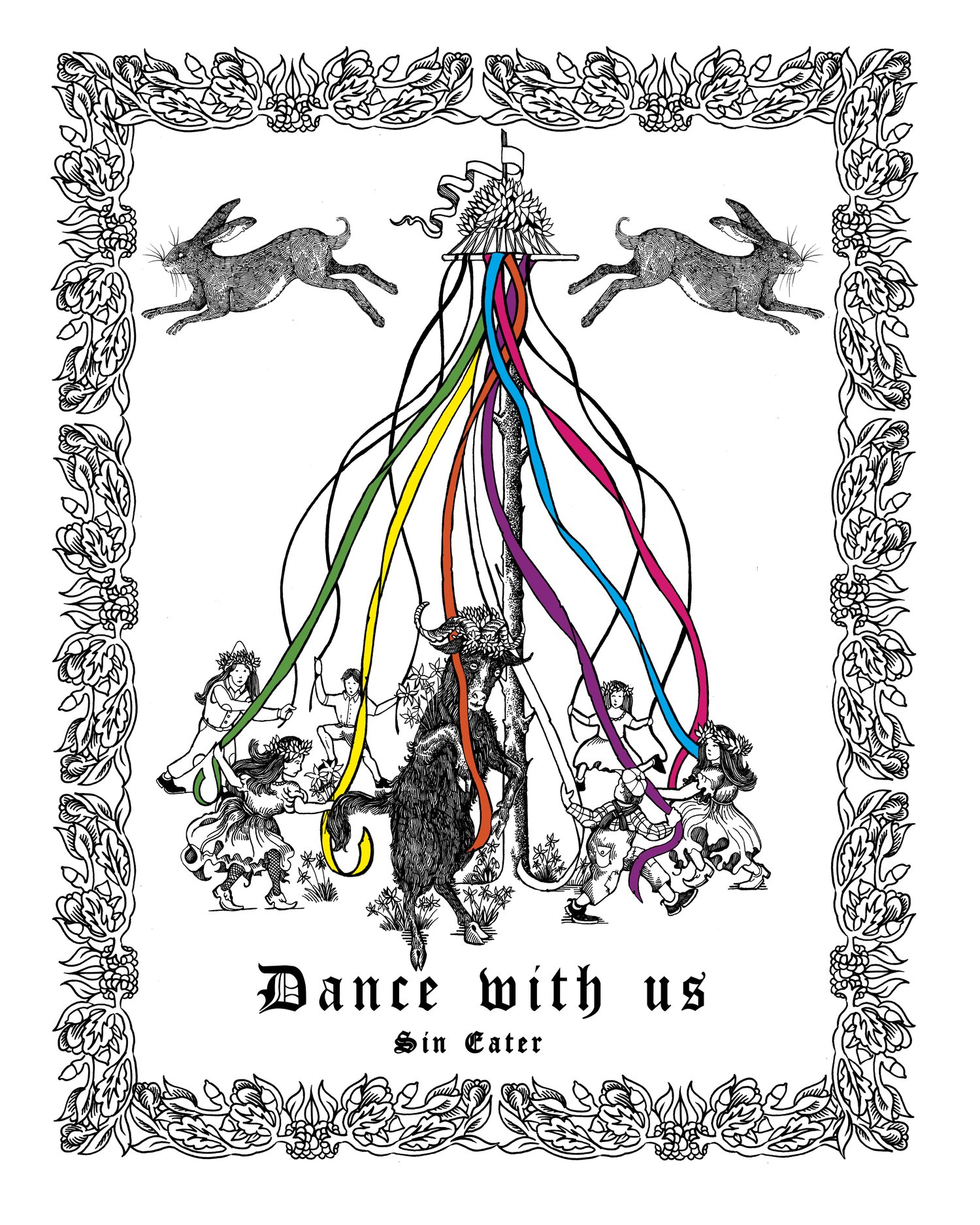 Dance with us limited edition screen print | Sin-Eater