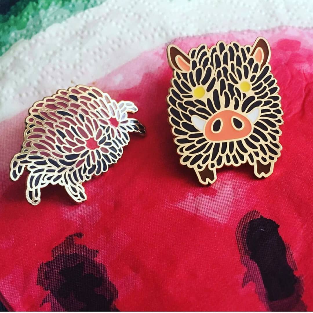 Nago The Cursed Boar Pins | Mosura Inc