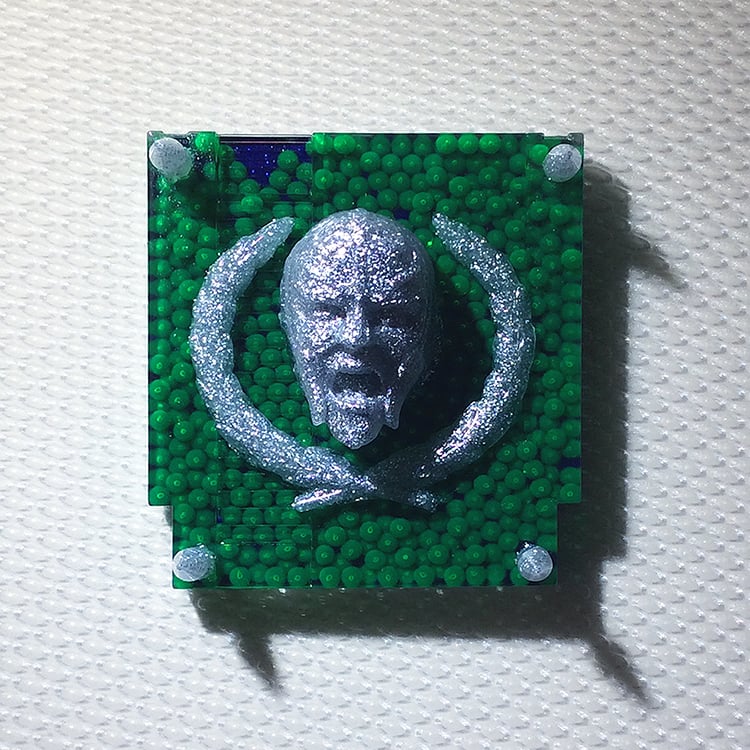 Scraped Resin — Extra Life wall plaque