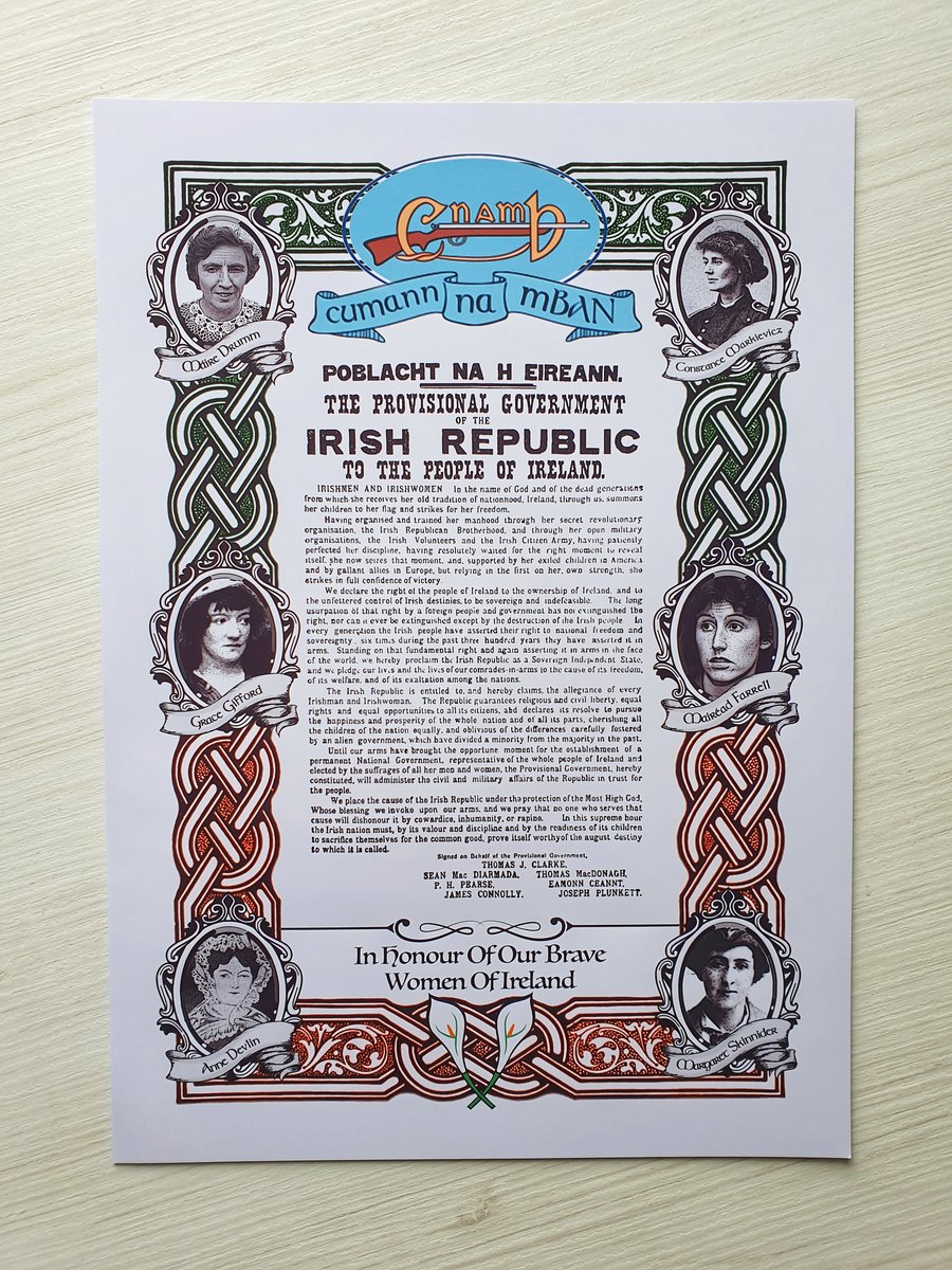 Cumann na mBan (Women of Ireland) Proclamation | Proclamation Prints