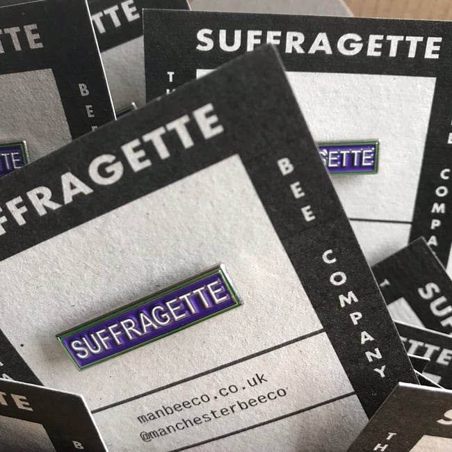 SUFFRAGETTE BAR ENAMEL PIN BADGE | The Manchester Bee Company