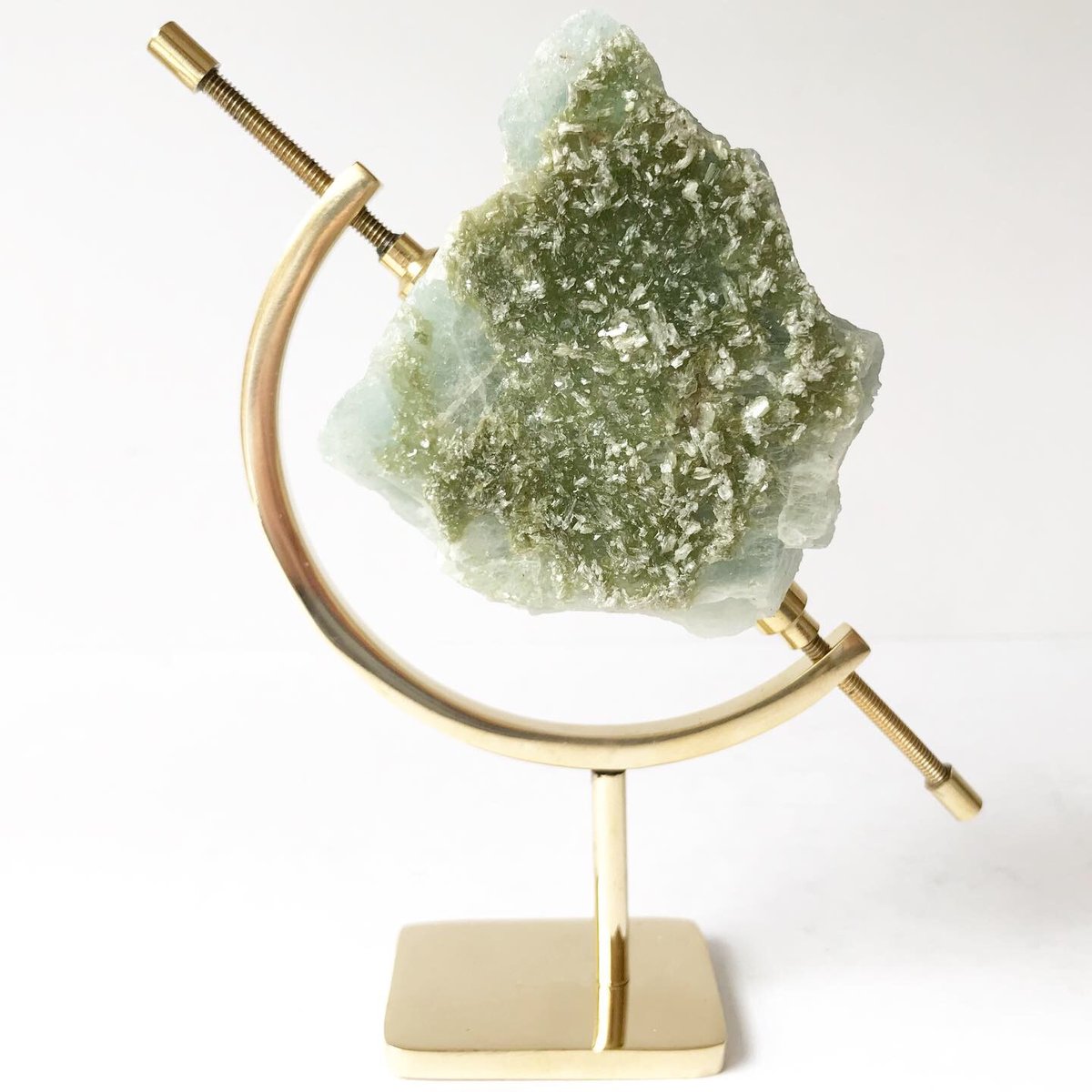 Aquamarine no.26 + Brass Arc Stand | Vintau