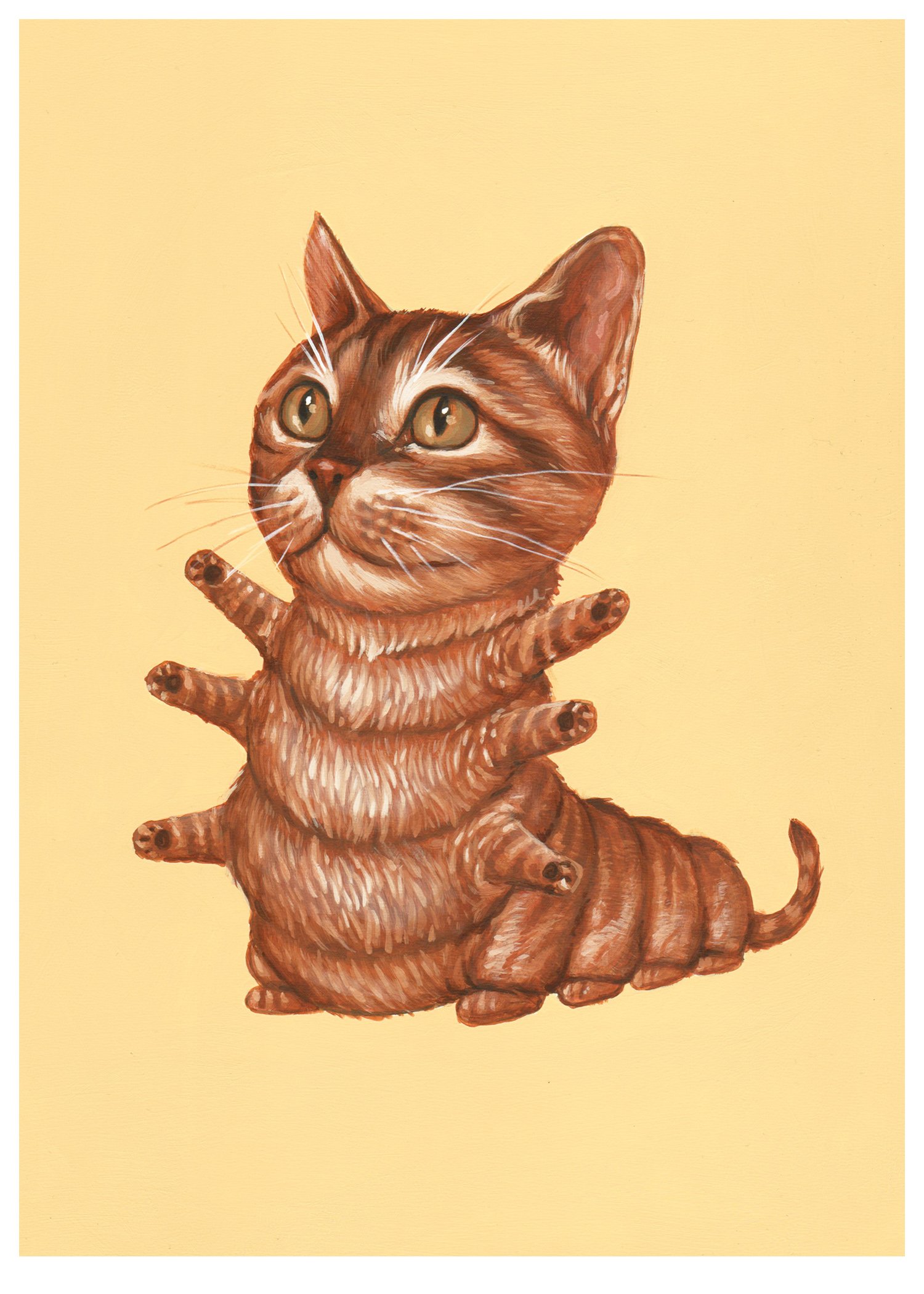 Mini Kittypillar Print and Sticker Sheet Pack | Casey Weldon