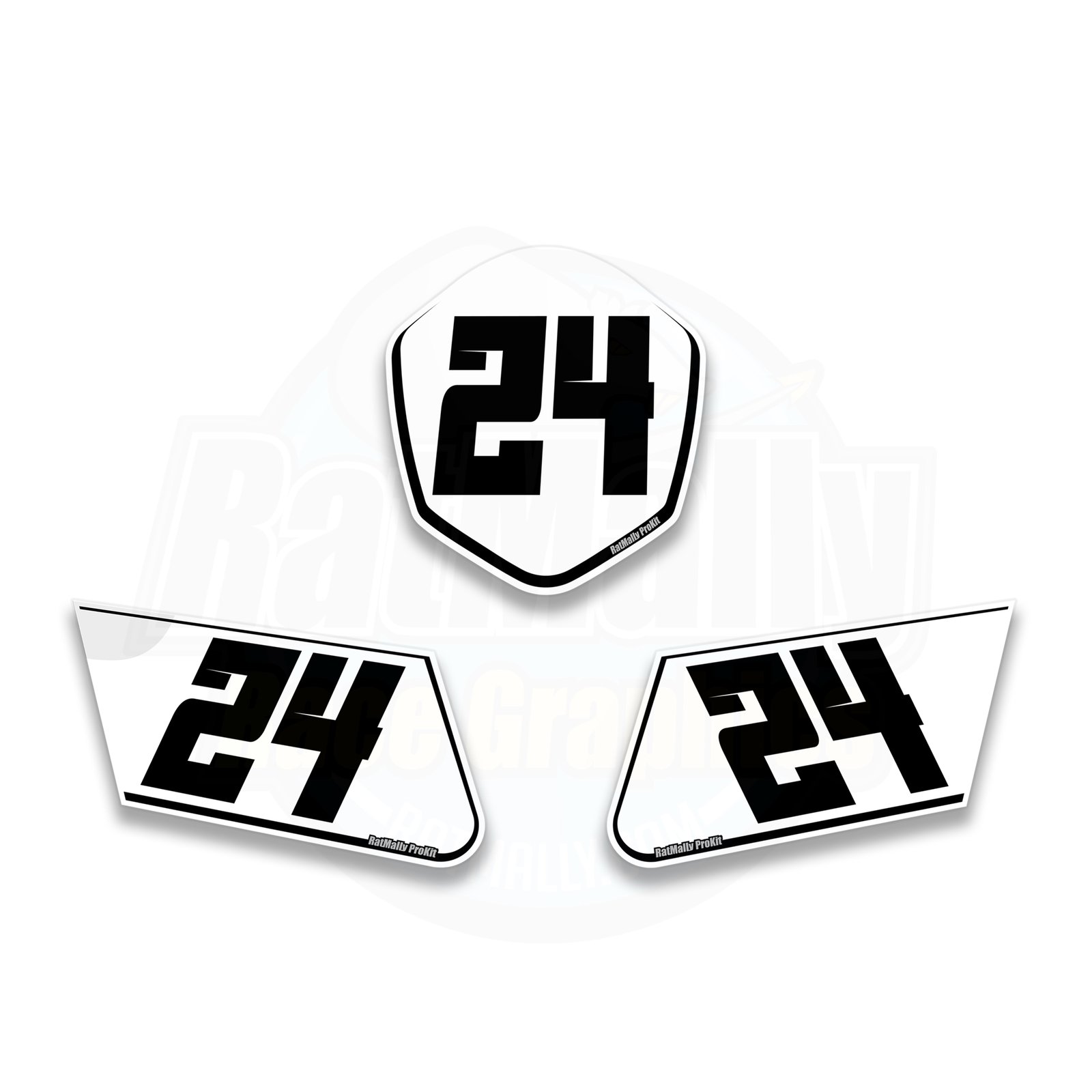 Race Number Boards to fit Aprilia RSV4 (all) / RatMally Graphics