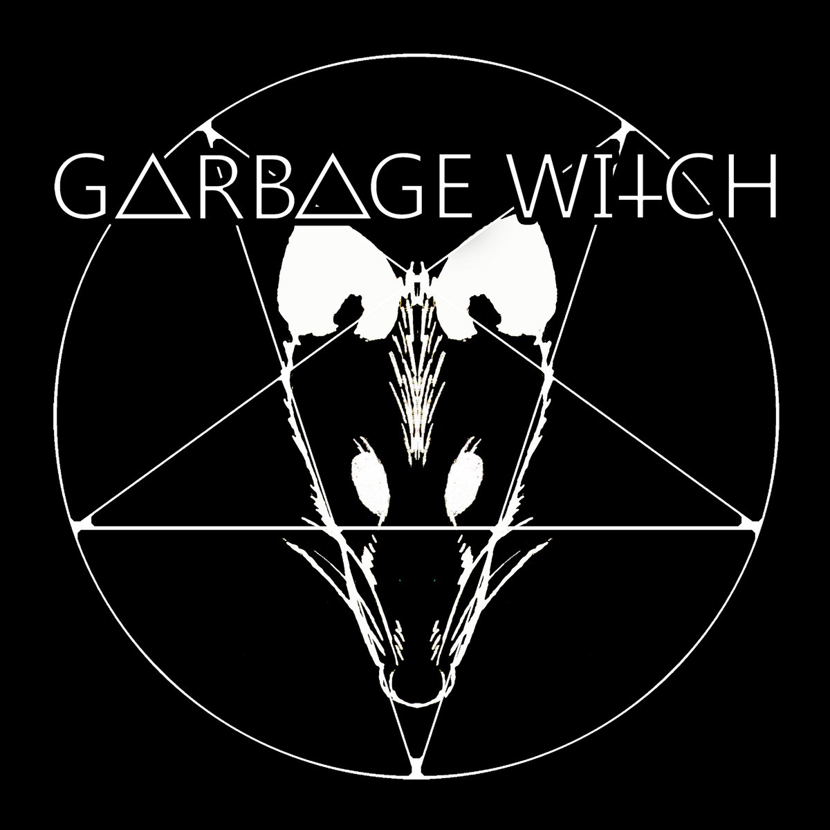 Garbage Witch Throw Pillow 18x18 inches | Ego Likeness