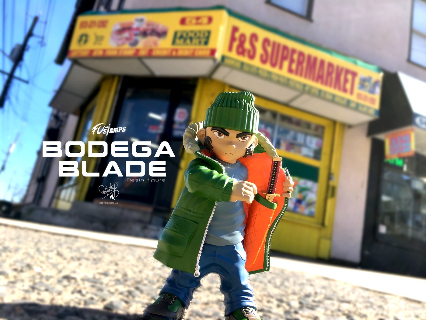 FU-Stamps Bodega Blade Collectible Figure | FU-Stamps