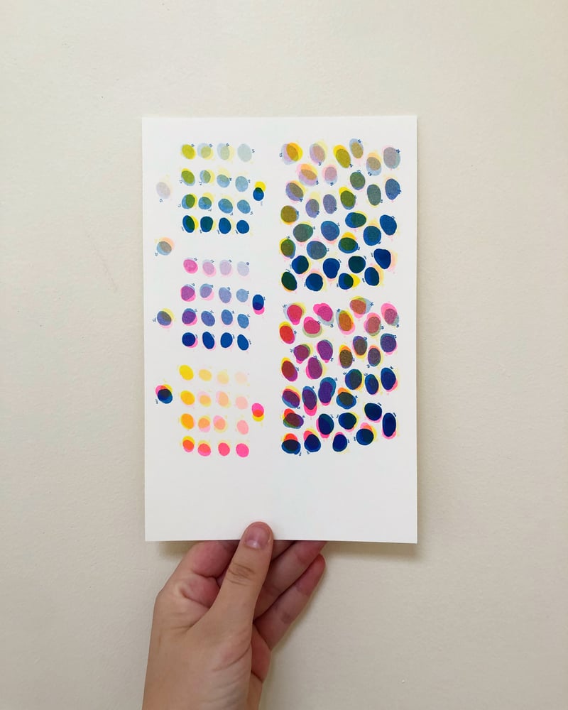 ‘My Riso Flavors’ Large Poster Sized Color Chart | Natalie Andrewson