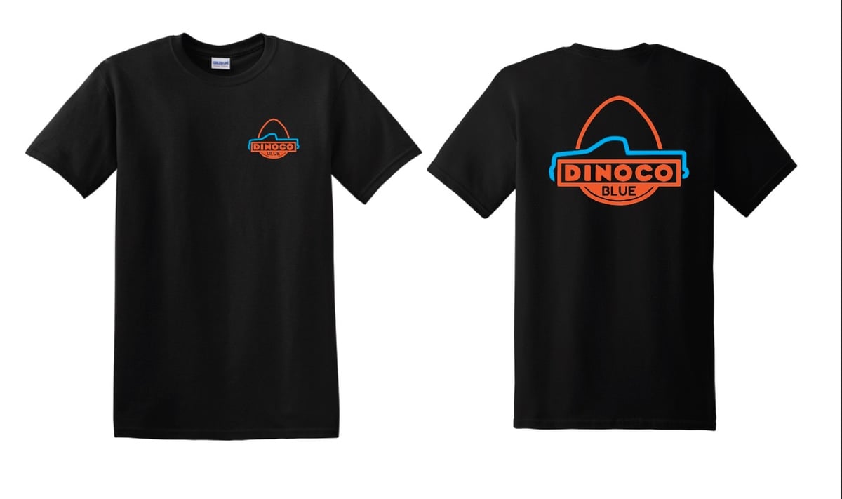 Black Dinoco T-Shirt (Medium) | Dinoco Blue