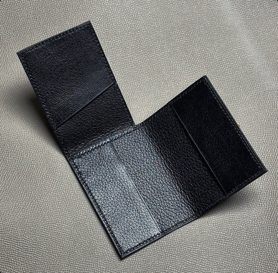 Black French Goat 3 Slots Card Holder | Huitcinq1988