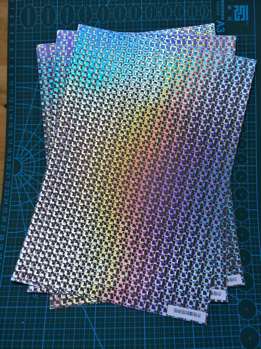 Free Shipping Small Rectangle Hologram Eggshell Sticker Paper Sheets ...