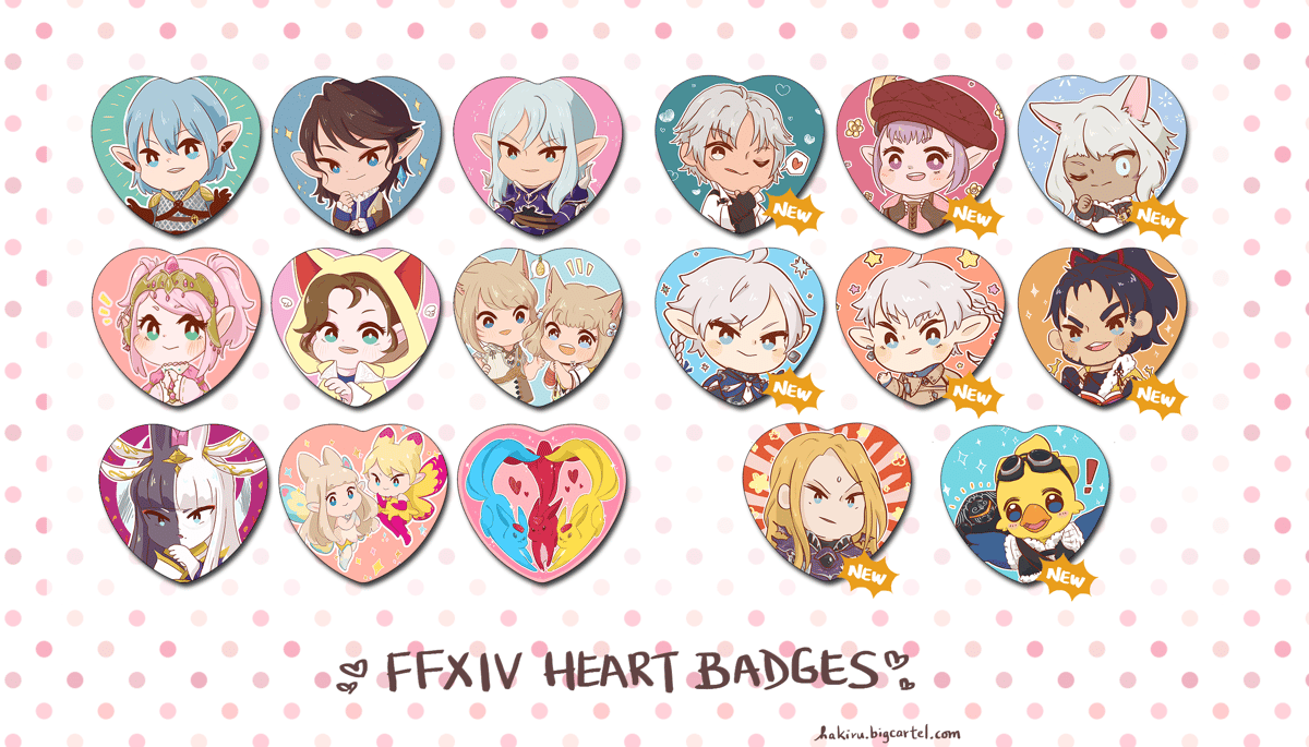 FFXIV Heart Badges | Hakiru