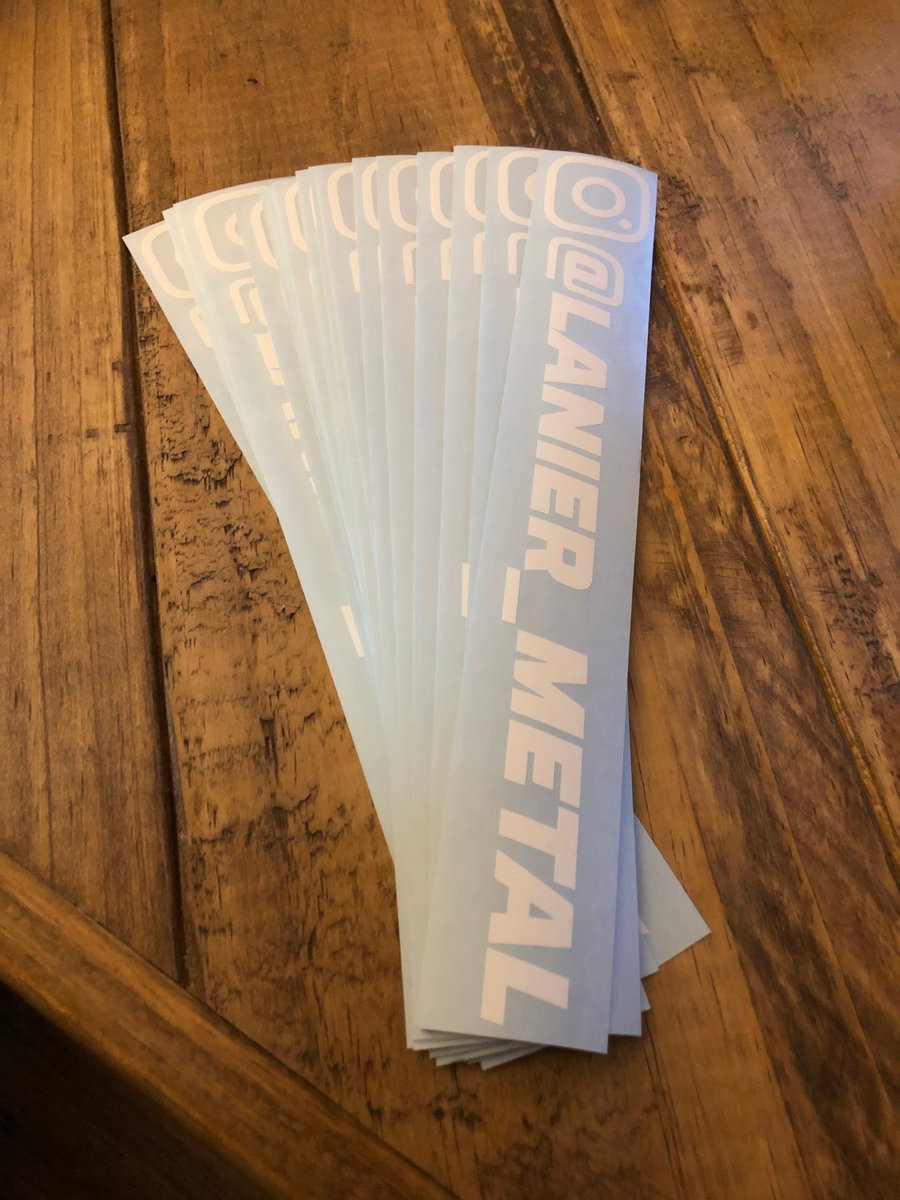 Lanier Metal Stickers | Lanier Metal