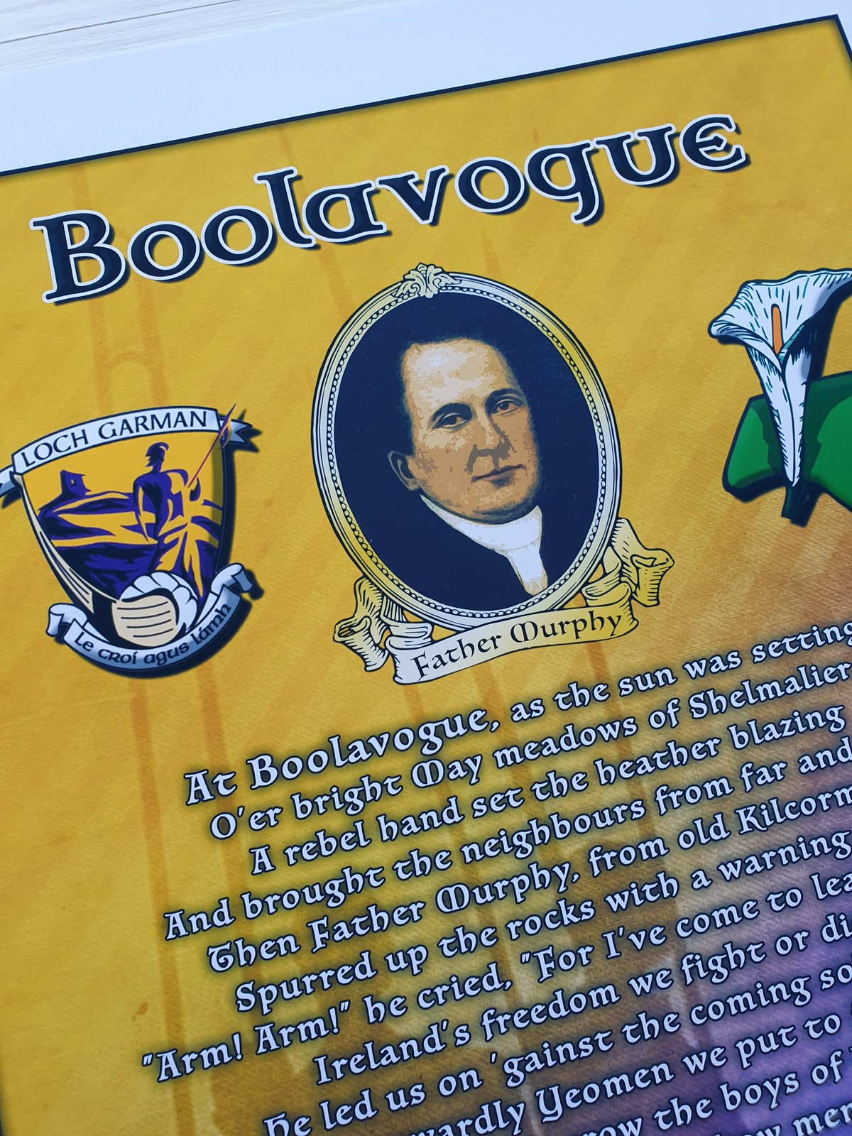 Boolavogue A3 unframed print. | Proclamation Prints