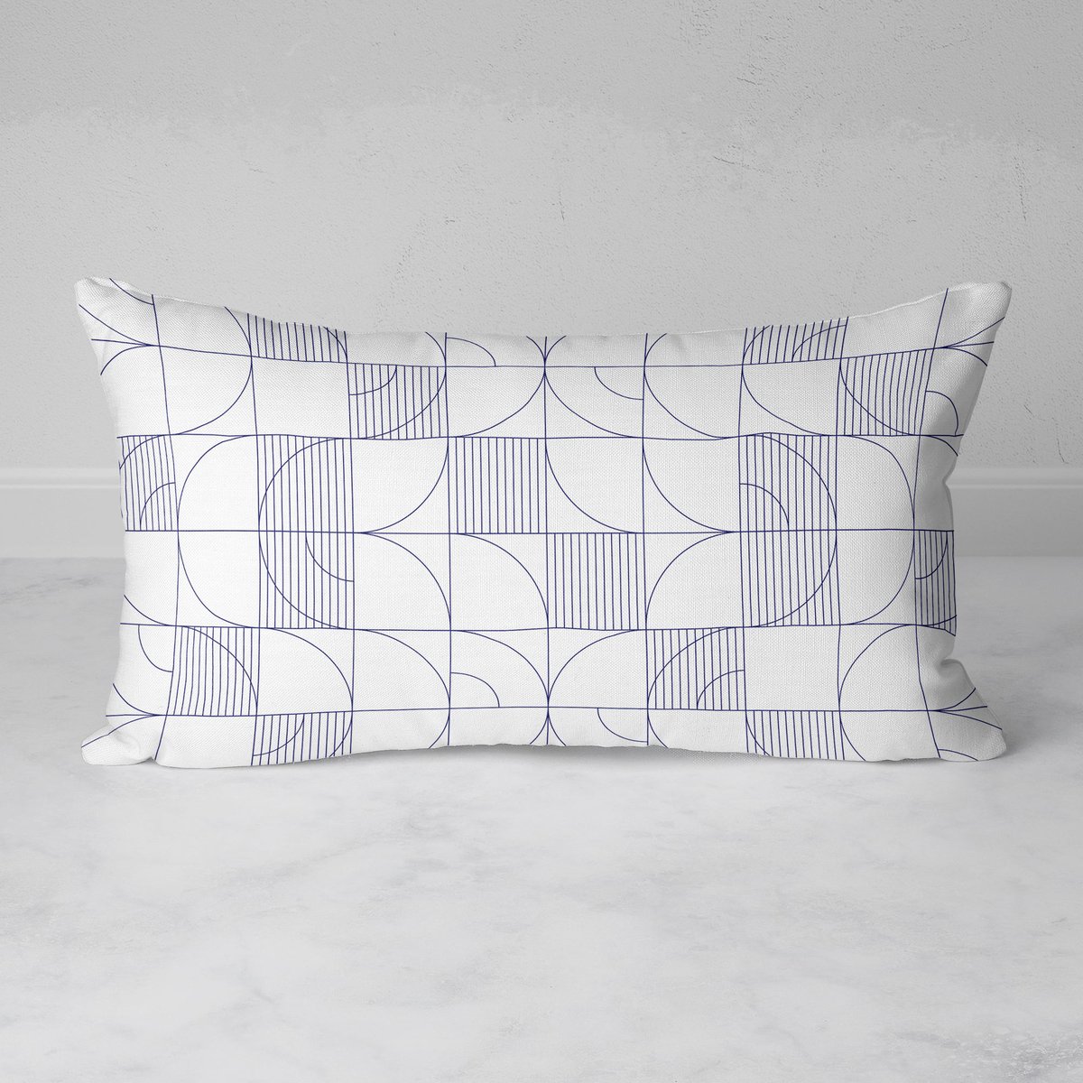 Geometric Harvest Rectangular Throw Pillow | Michael Grace & Co