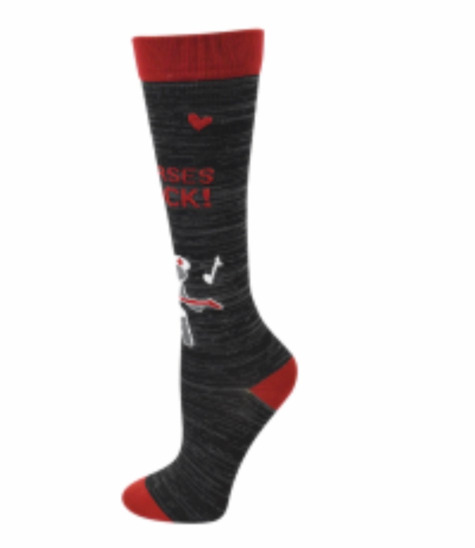 Nurses Rock Fashion Compression Sock | Scrubs Couture llc