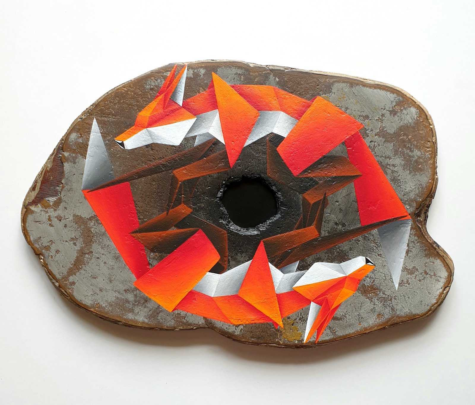 "Rabbit Hole" original painting / ANNATOMIX