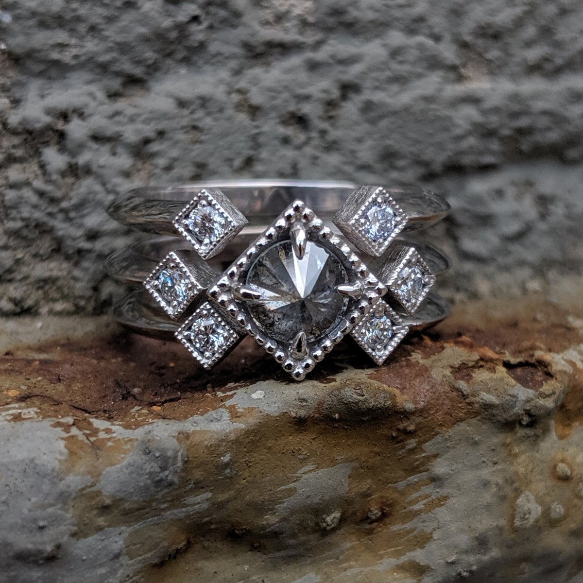 Celeste Blanc Ring Set | Stephanie Ellis Jewelry