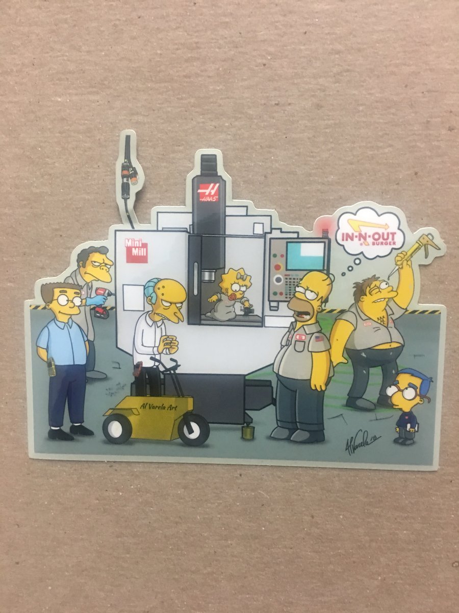 Simpsons at work / Al Varela Art