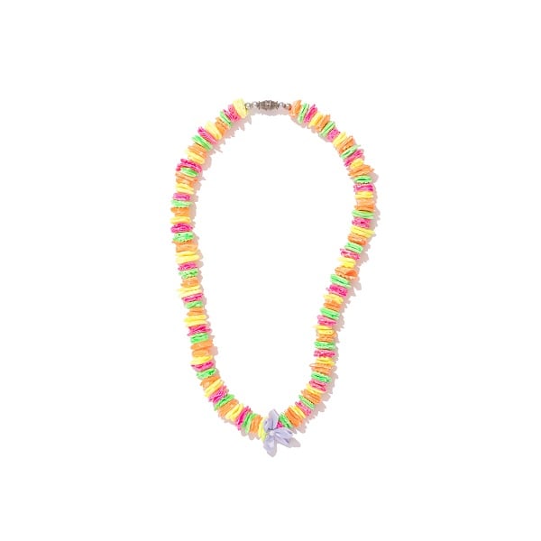 Multi Colour Puka Flower Necklace | vannayoungstein