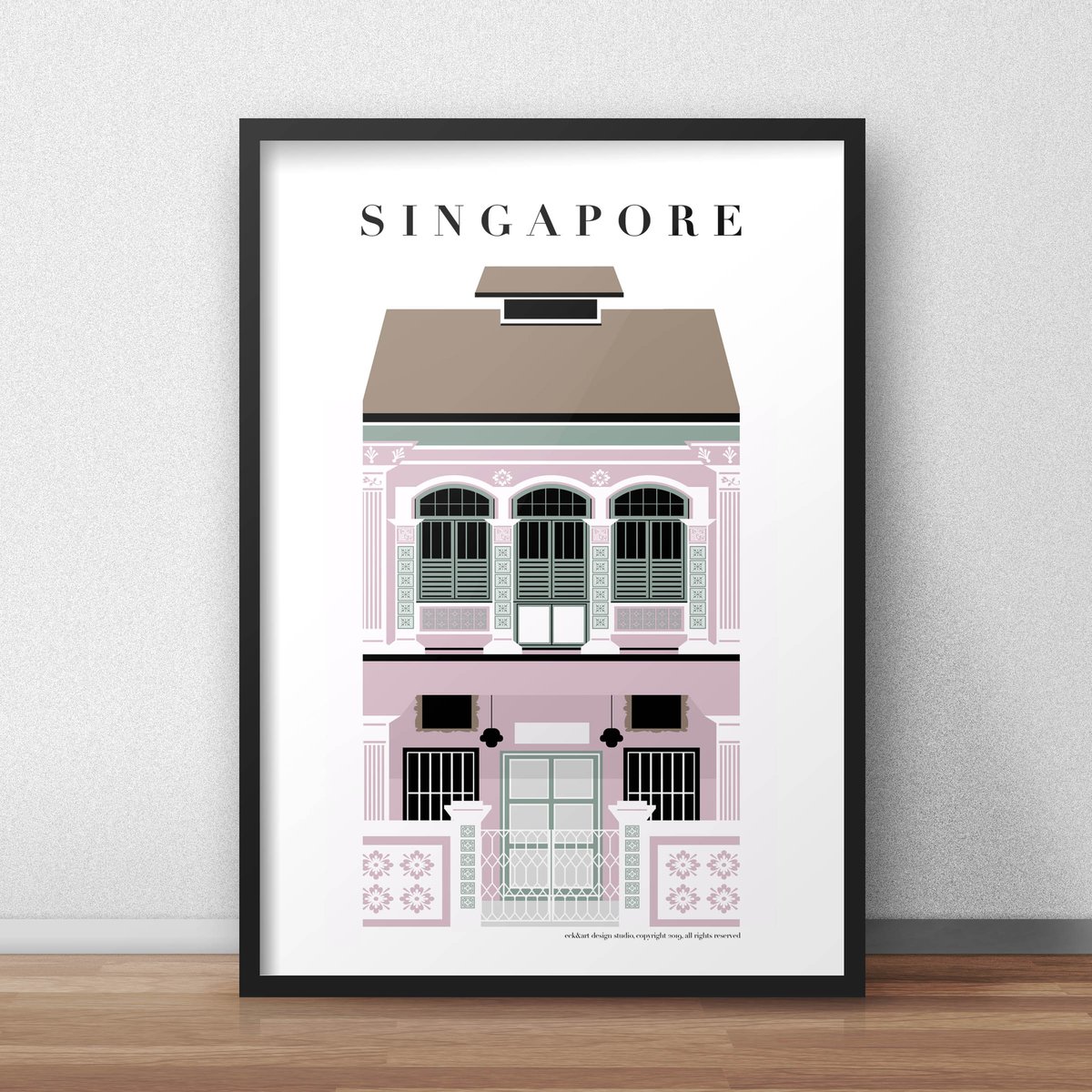 eck&art designs | Singapore Shophouse Pink
