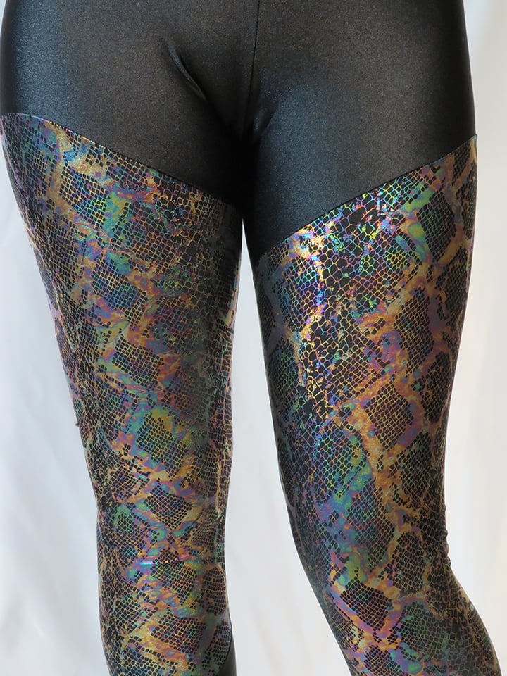 Oil slick Holographic Foil Snake | sophireaptress