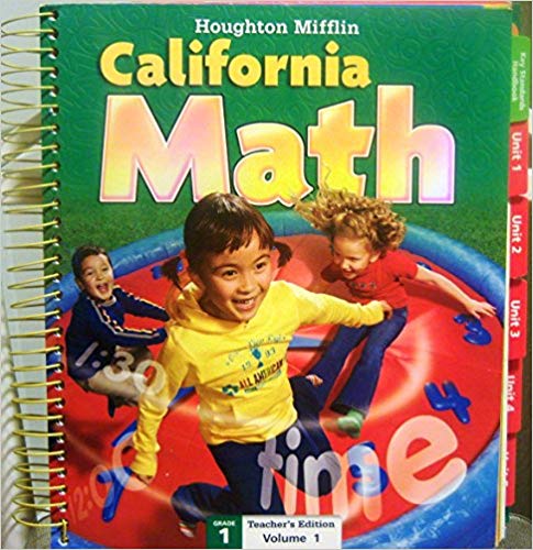 Teacher Edition 1st Grade Houghton Mifflin California Mathematics ...