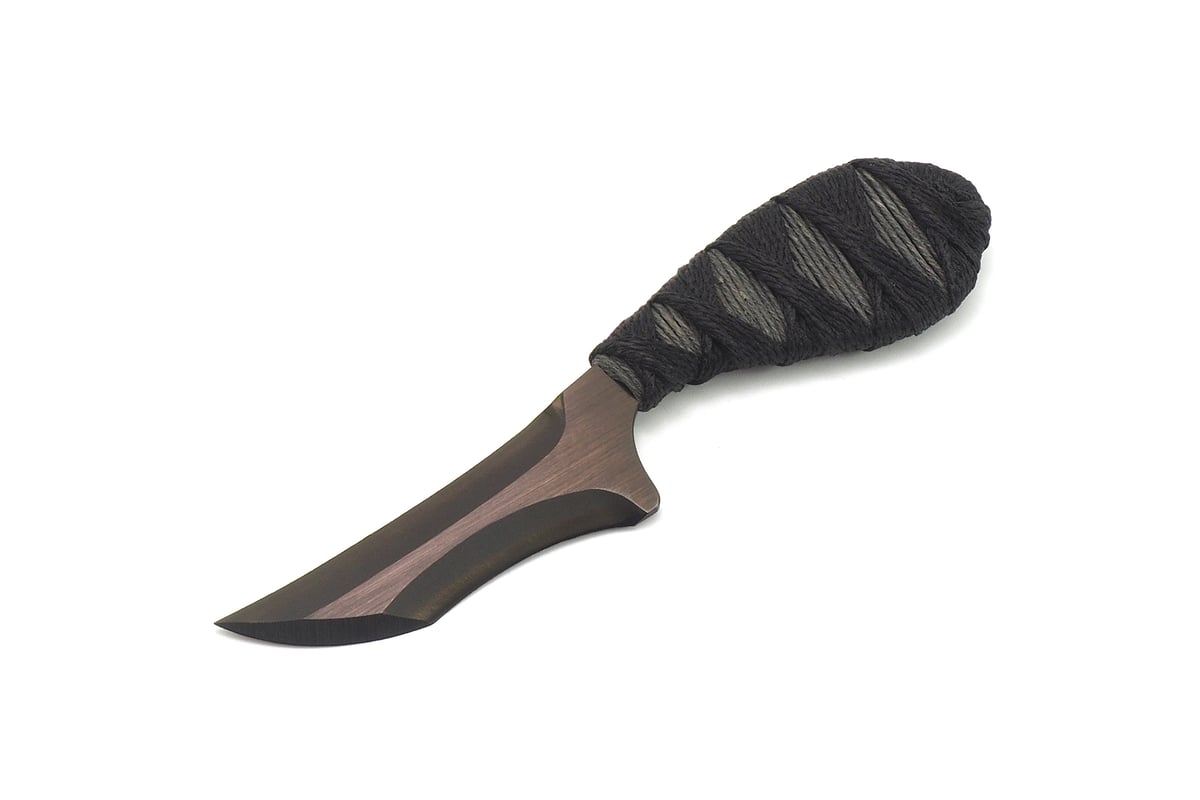Shivworks Clinch Pick (DLC Titanium Double Edge Recurve Grey/Black Cord ...