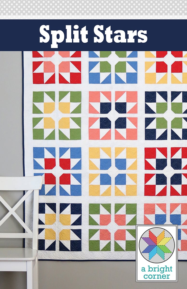 Split Stars Quilt Pattern - PAPER pattern | A Bright Corner