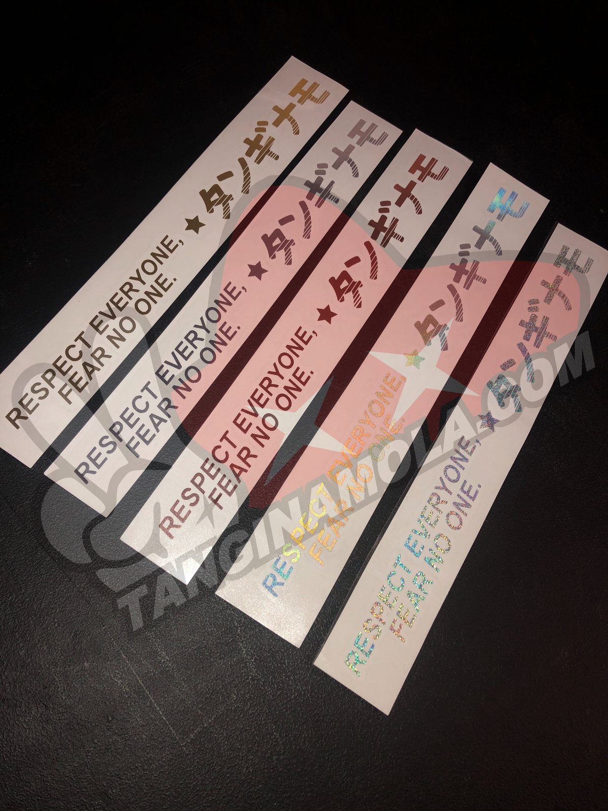 TANGINAMO LIFESTYLE CLOTHING — RESPECT EVERYONE FEAR NO ONE STICKER