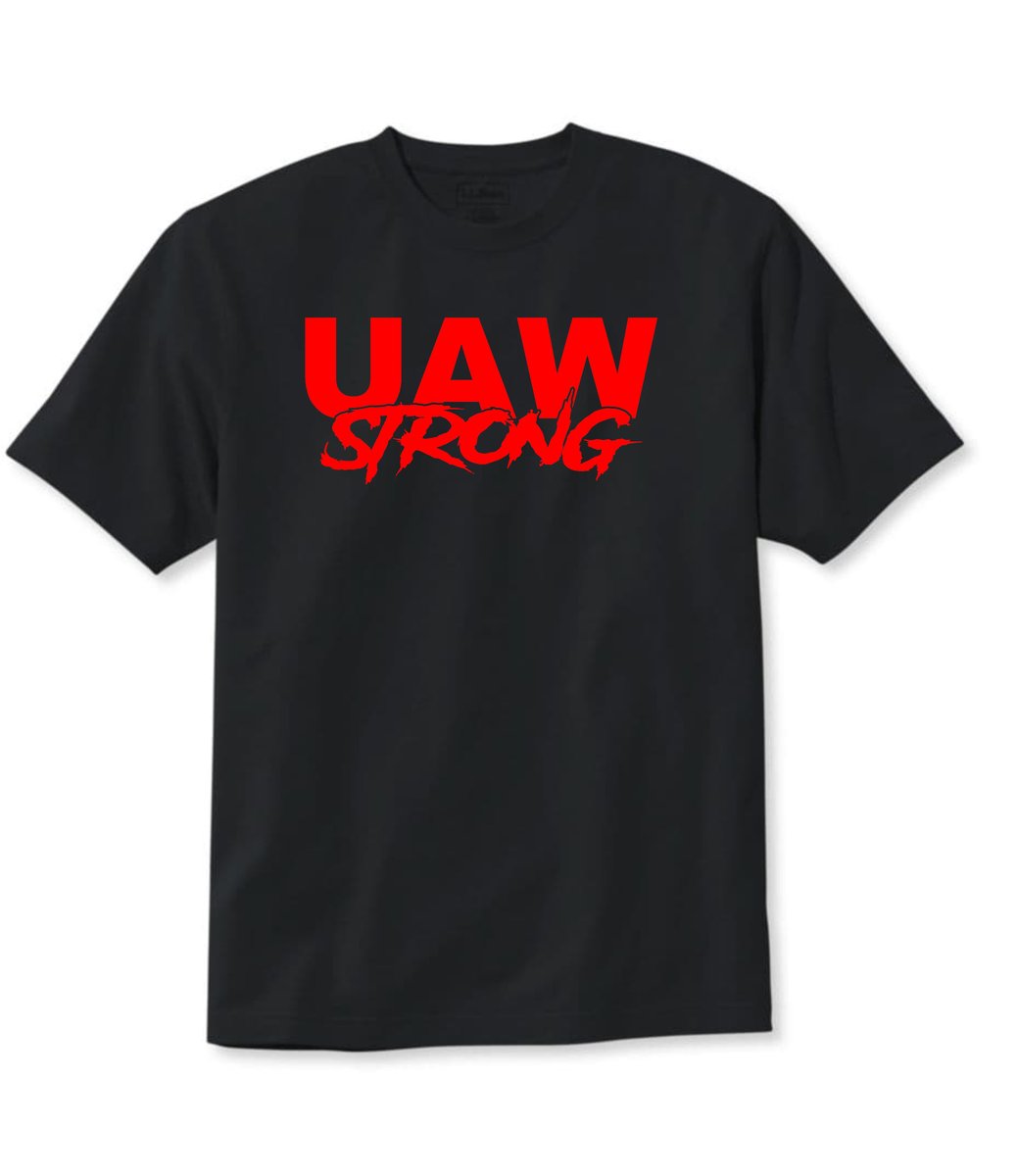 Black UAW Strong Tee | Graphicwerx716