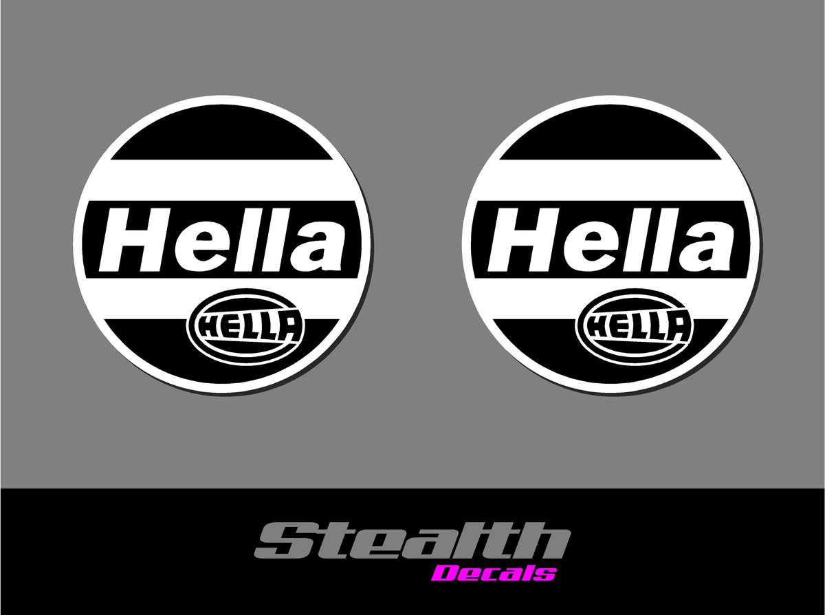 Mk2 Golf Hella spot light stickers/ decals x2 Premium Quality | Stealth ...